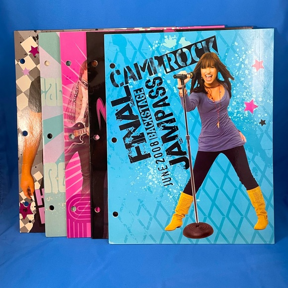 Disney | Office | Disneys Camp Rock 3hole Pocket Folders Set Of 4 Demi ...